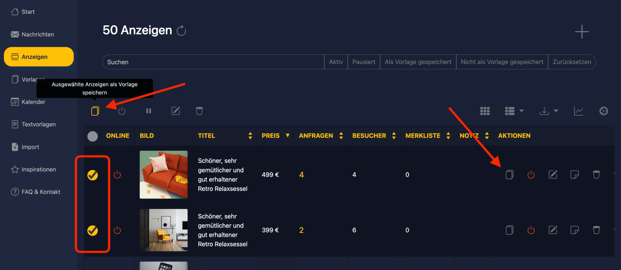 Anzeigen - Kleinanzeigen-Enhanced